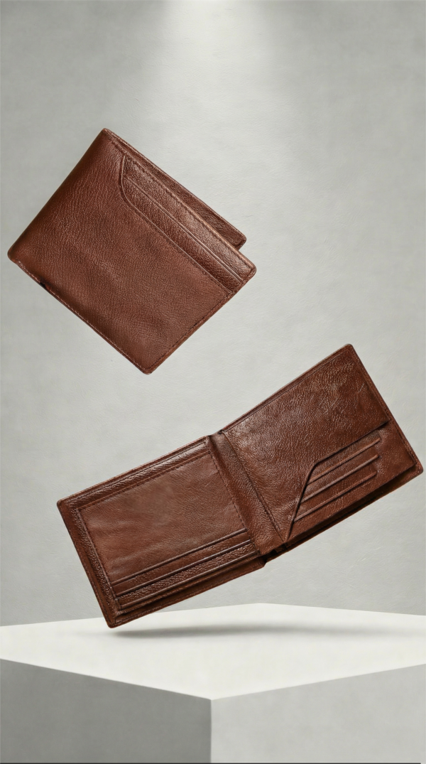 Black Genuine Leather Bifold Wallet for Men - Leather Gem